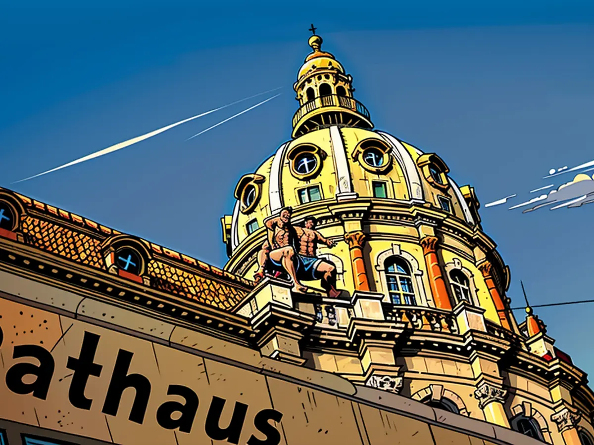 Städte zeigen Flagge für den Frieden Städte zeigen Flagge für den Frieden