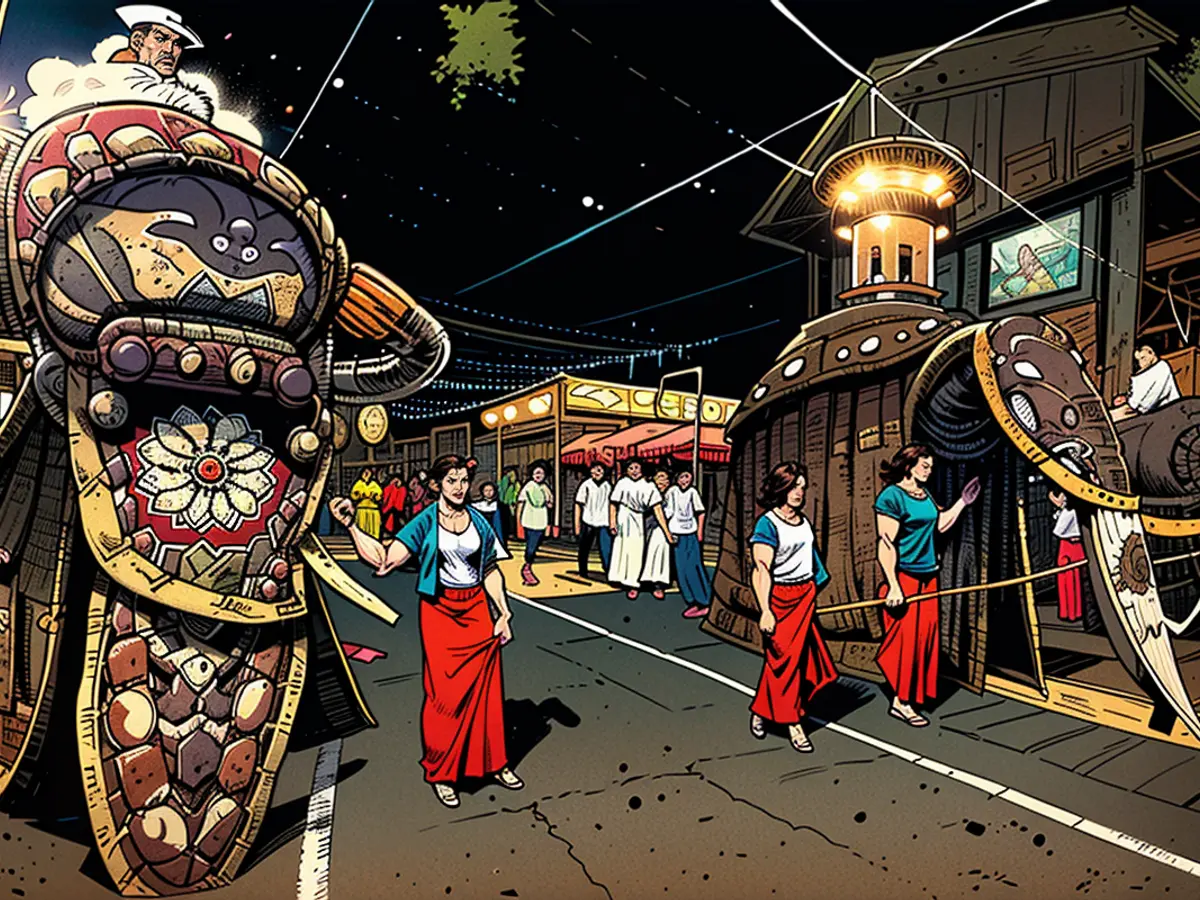 Elephant running amok injures 13 people during procession in Sri Lanka